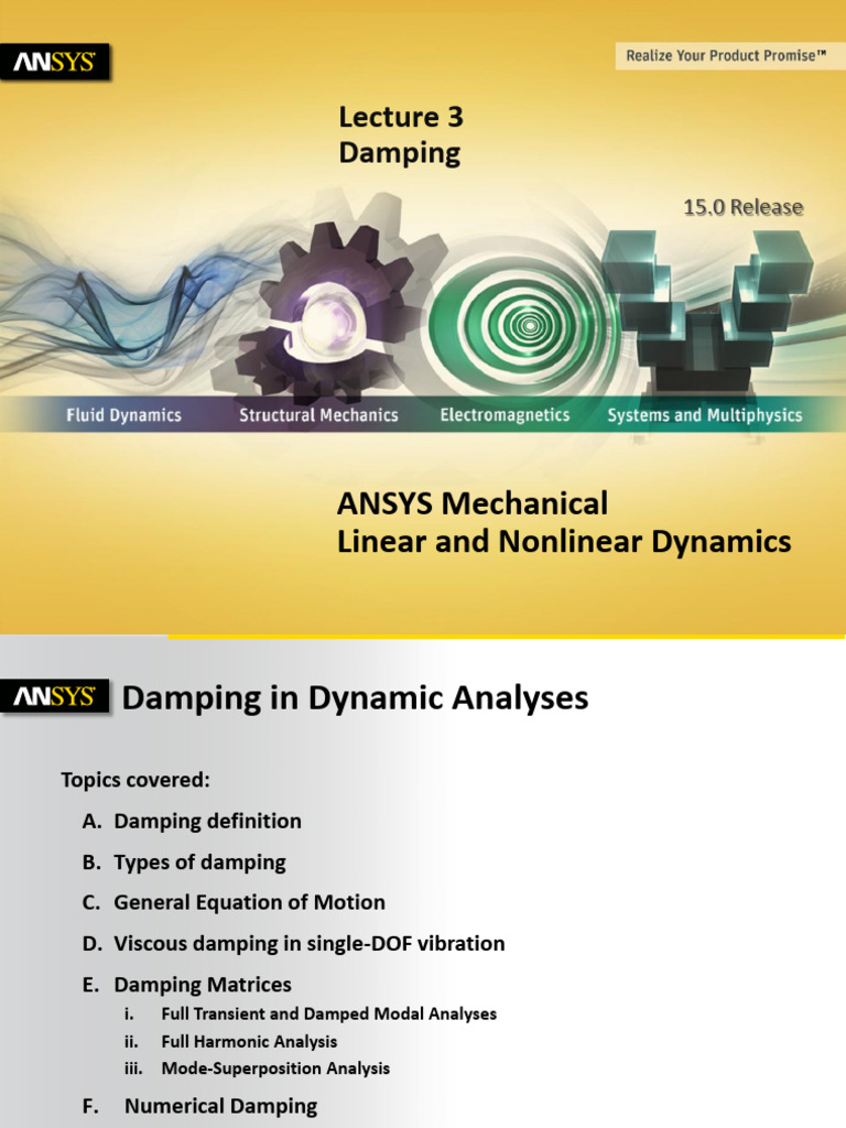 Mech Dynamics 15.0 L03 Damping | PDF | Damping | Mechanics