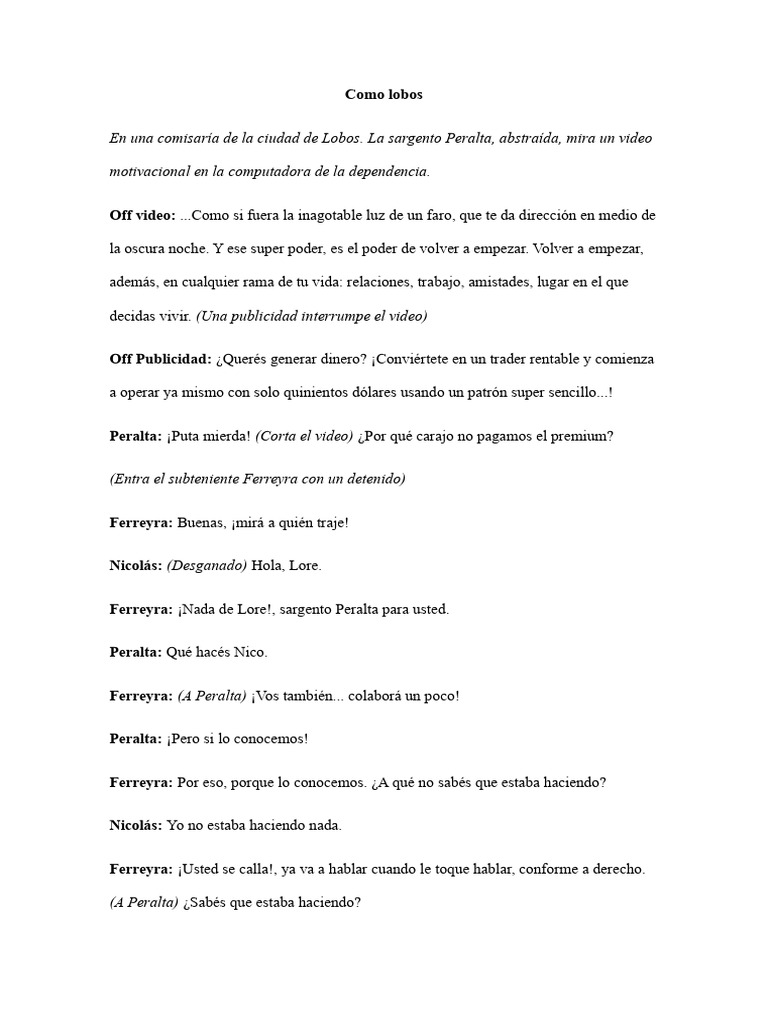 Como Lobos | PDF