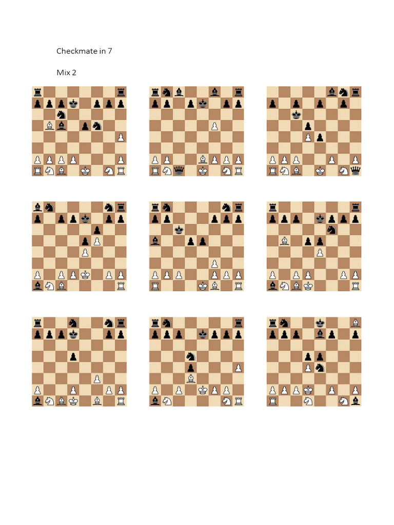 Checkmate in 7mix 2 | PDF
