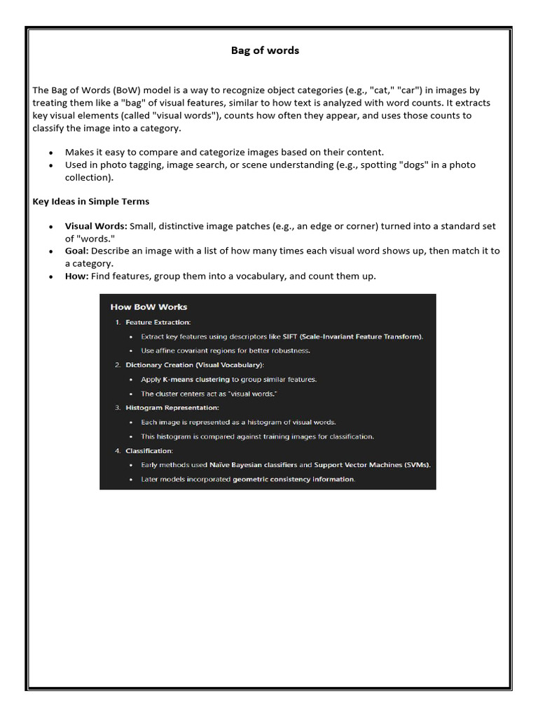 Bag of Words | PDF