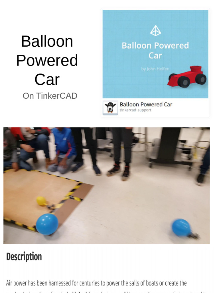 Balloon Powered Car | PDF