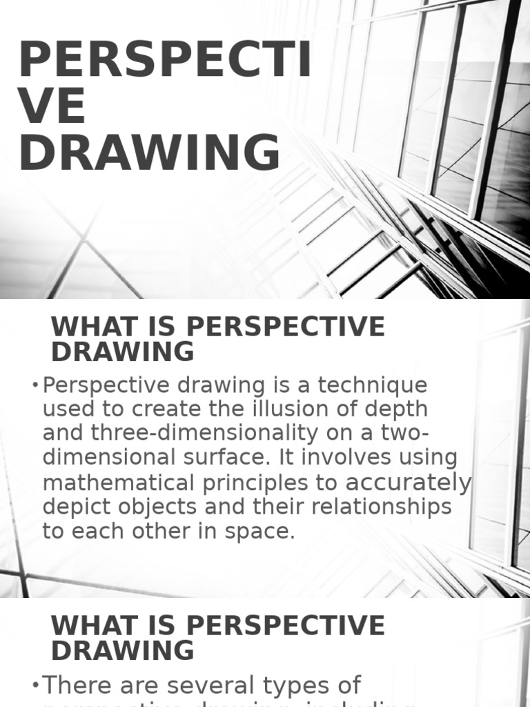 Perspective Drawing 1 3 Point | PDF | Perspective (Graphical) | Drawing