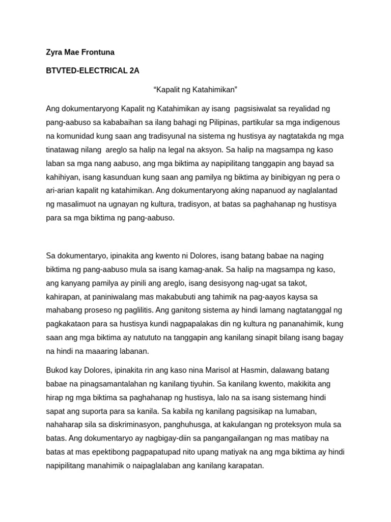 Reflection - Gensoc | PDF