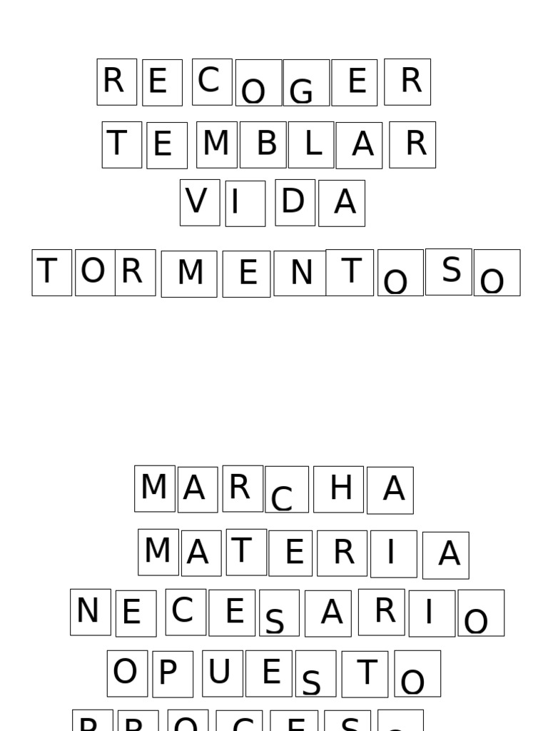 Formar Palabras | PDF