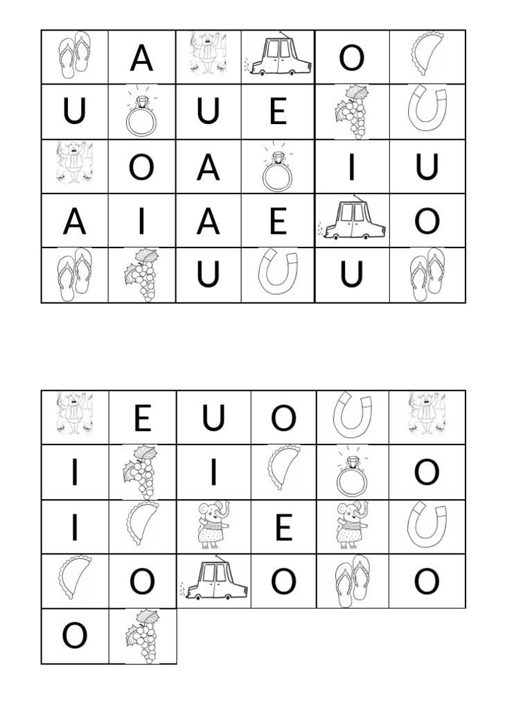 Dominó Vocales | PDF