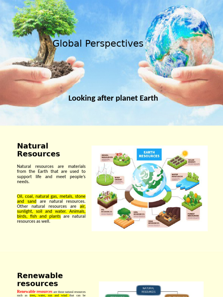 Earth's Natural Resources | PDF | Fuels | Renewable Resources