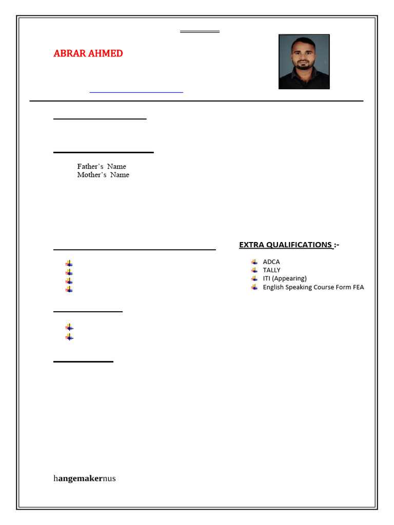 Abrar Ahmed Resume 1 | PDF