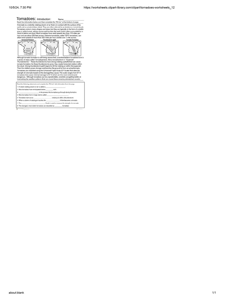 Https Worksheets - Clipart-Library - Com Clipart Tornadoes-Worksheets ...