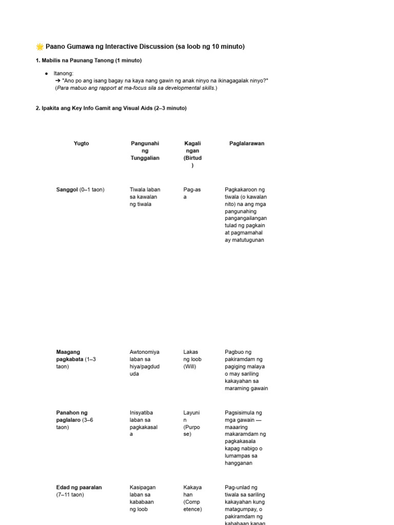Script para Sa Mhgap | PDF