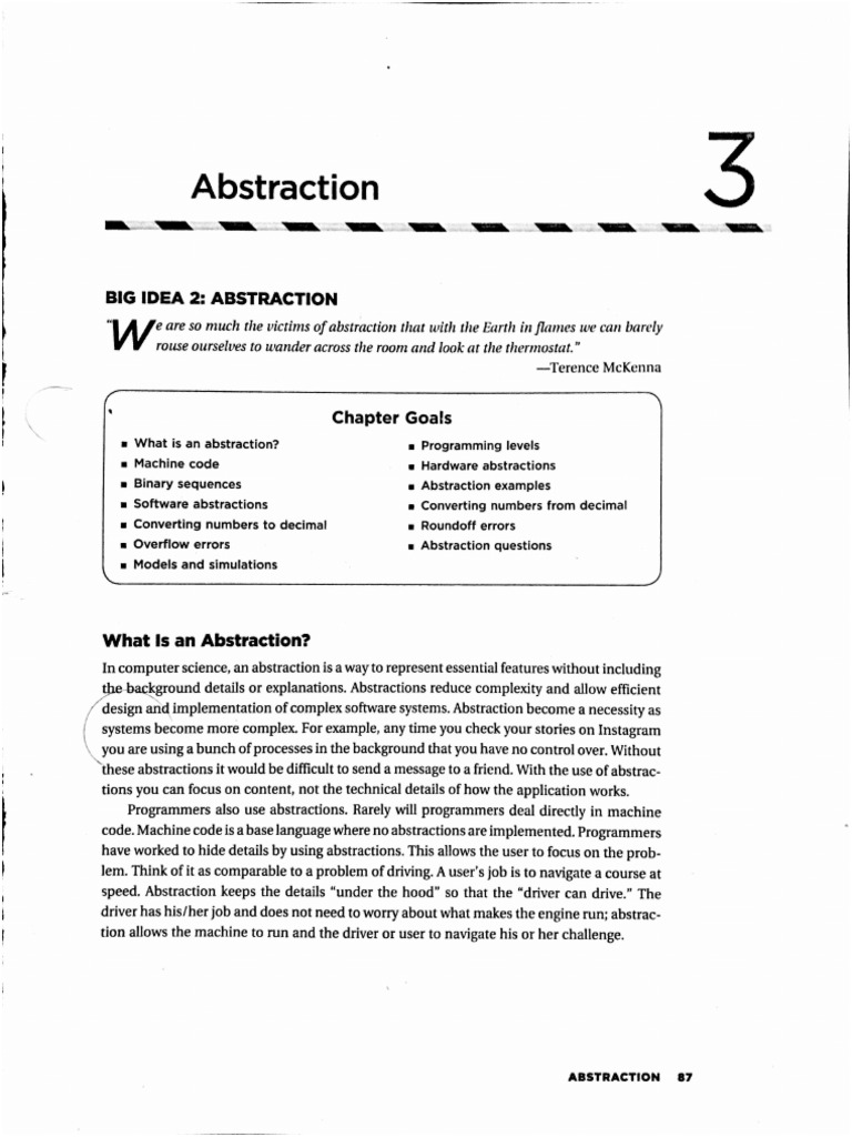 AP Comp Sci Principles Abstraction | PDF