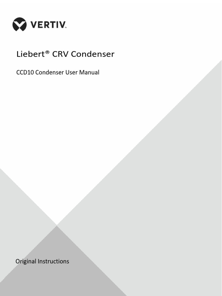 Liebert CRV ccd10 Condenser User Manual en | PDF | Valve | Heat Exchanger