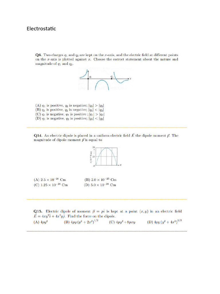 All Physics Unsolved Questions | PDF | Electricity | Electrical Network