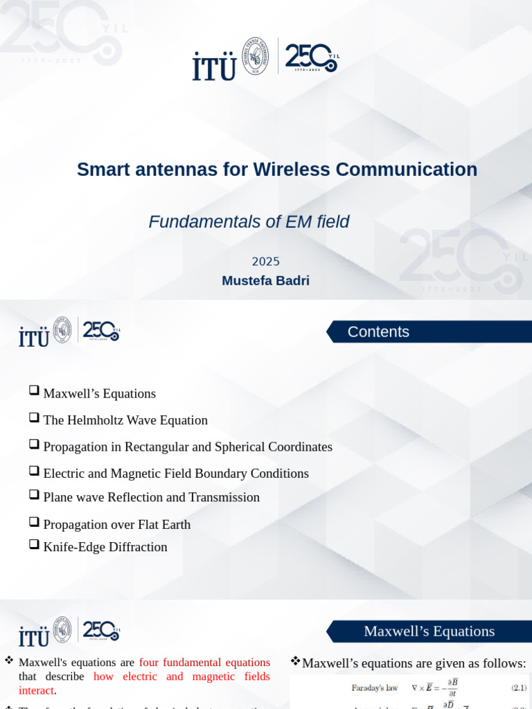 Fundamentals of Electromagnetic Fields | PDF | Waves | Maxwell's Equations