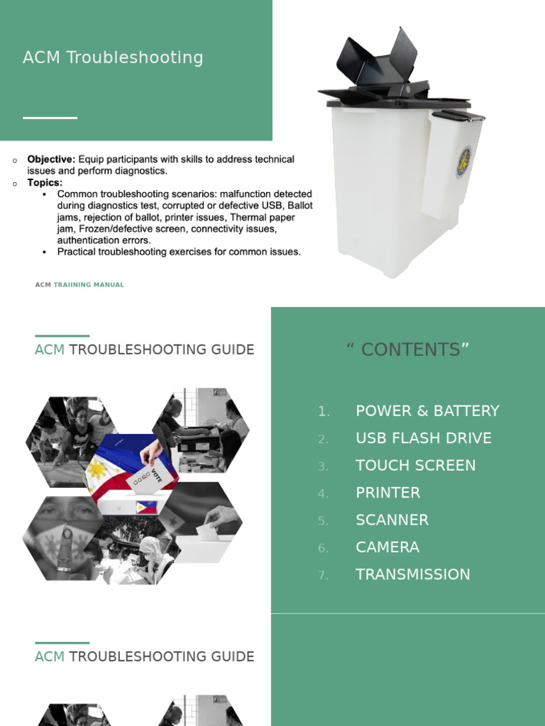 ACM Troubleshooting Manual Guide | PDF | Troubleshooting | Light ...