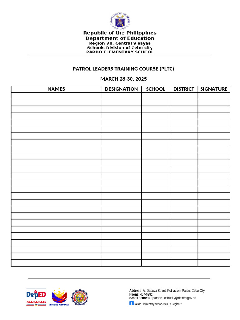 PLTC Registration | PDF