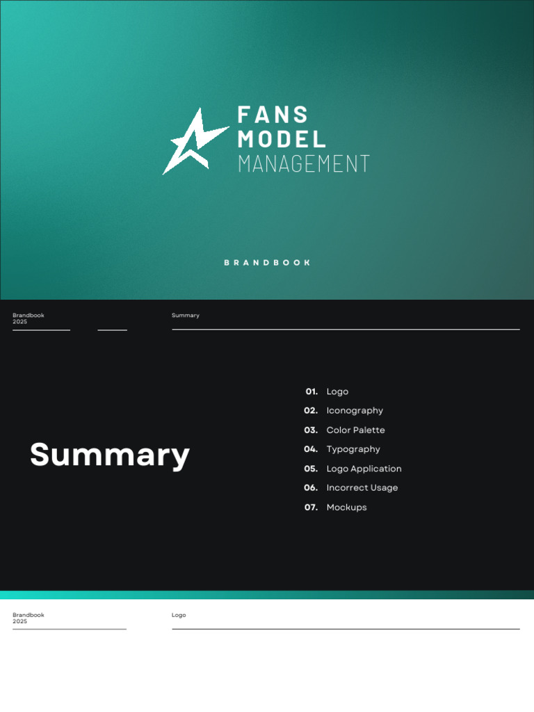 2025 Brandbook for Fans Model Management | PDF | Graphic Design ...