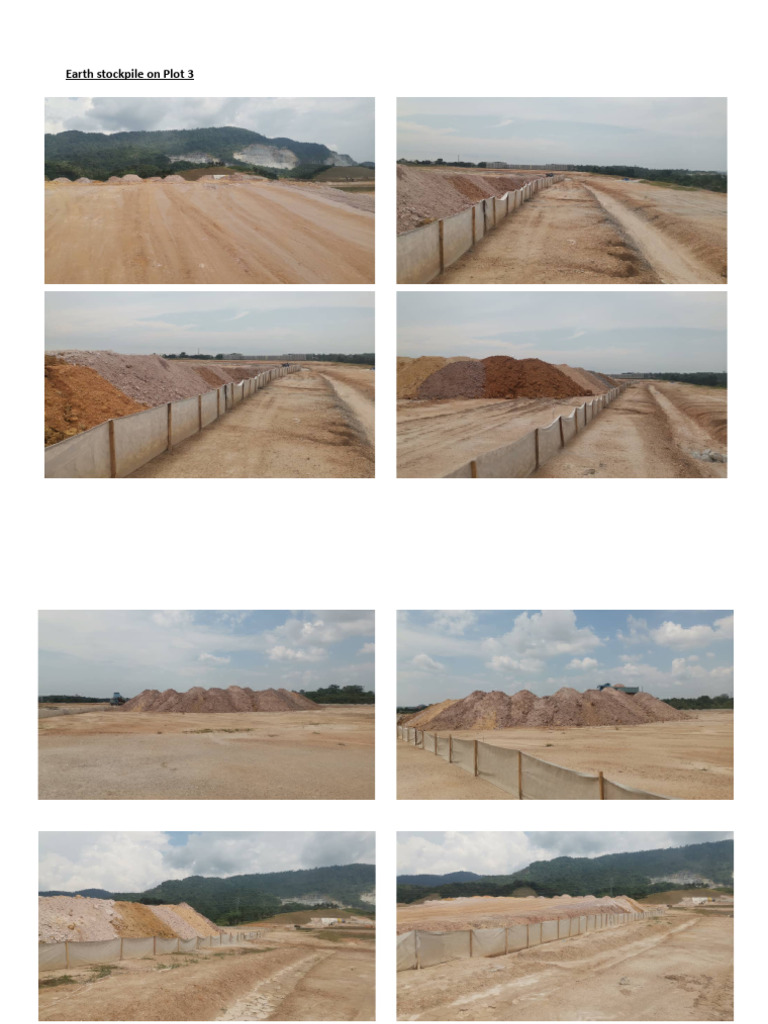 Earth Stockpile On Plot 3 | PDF