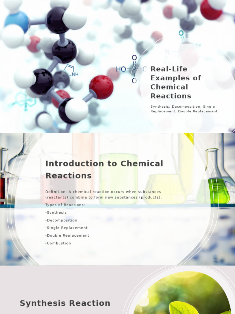 Real-Life Examples of Chemical Reactions | PDF | Precipitation ...