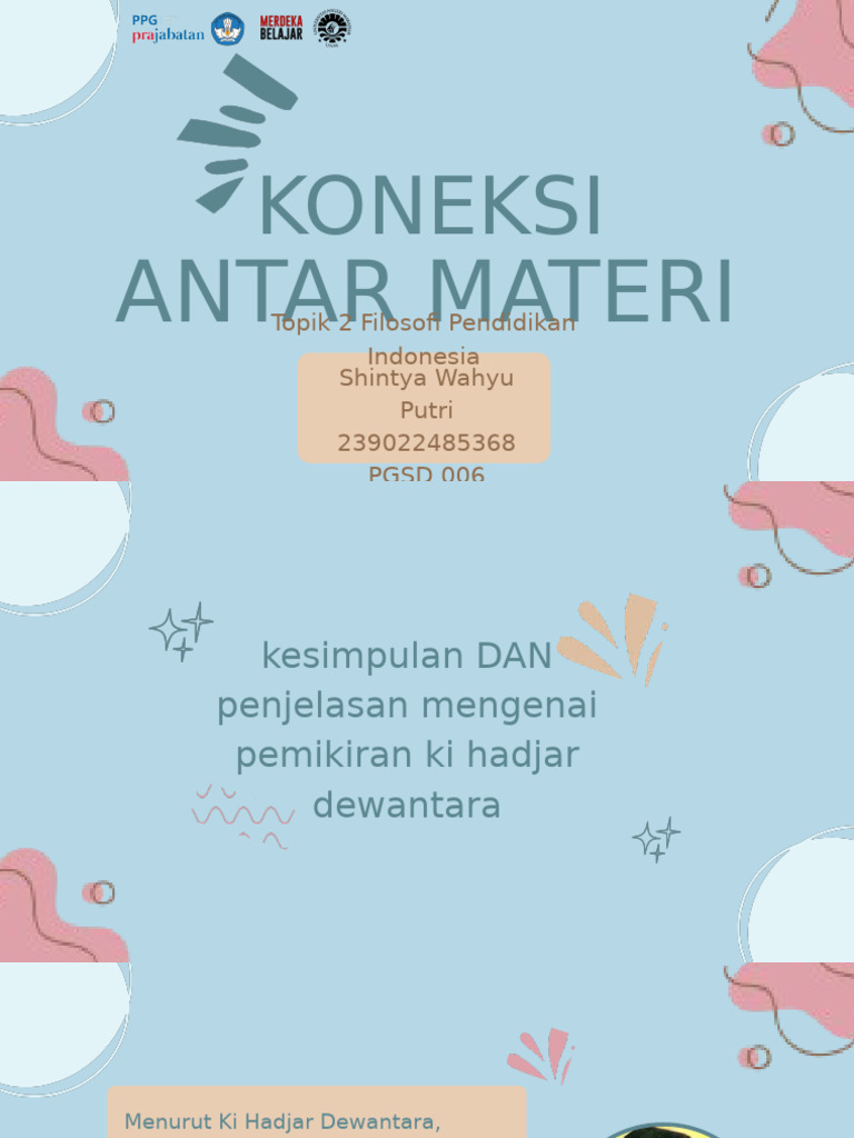 T2 - SHINTYA WAHYU PUTRI - PGSD 006 - Koneksi Antar Materi - FPI | PDF