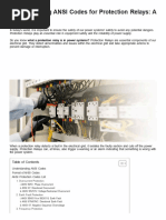 ANSI Code Relay | PDF | Relay | Detector (Radio)