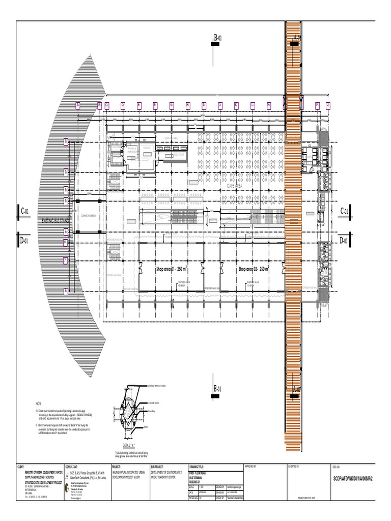 Bus Terminal Shops Area PDF file | PDF | Building Engineering | Civil ...