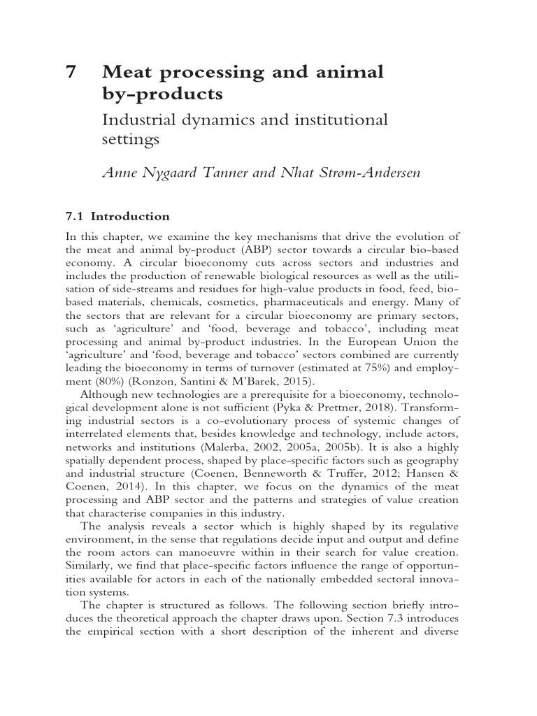 Meat Processing and ABP Sector Dynamics | PDF | Meat | Denmark