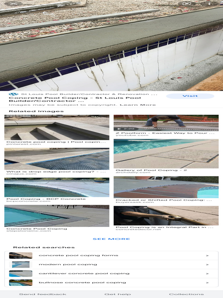 Pool Coping Concrete - Google Search | PDF