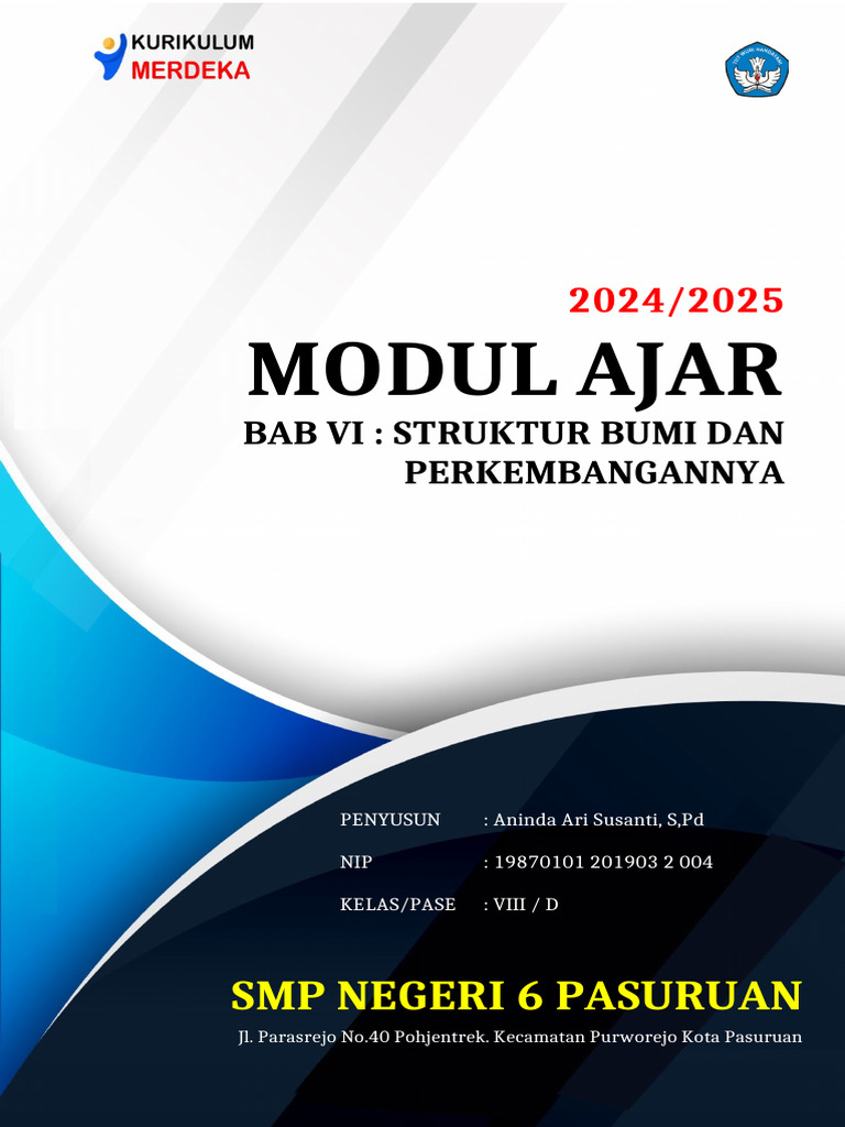 Modul Ajar Struktur Bumi | PDF