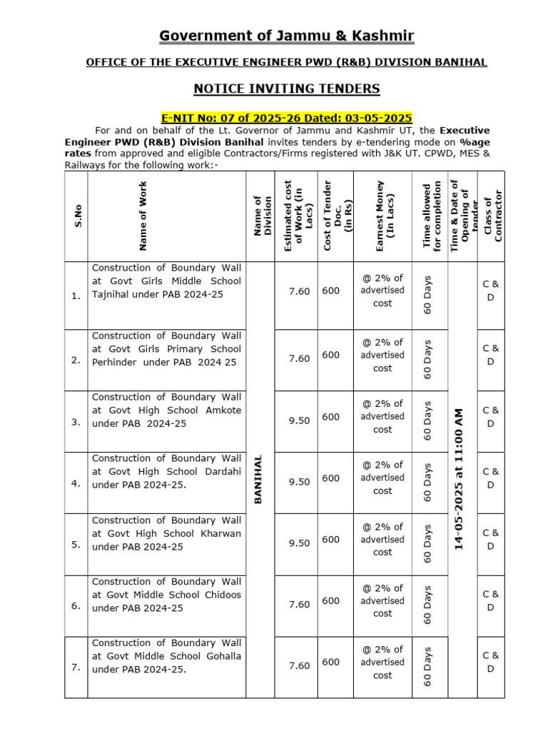 Tendernotice - 1 (6) - 6 | PDF | Specification (Technical Standard ...