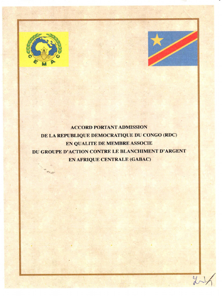 1-Accord Gabac RDC FR | PDF