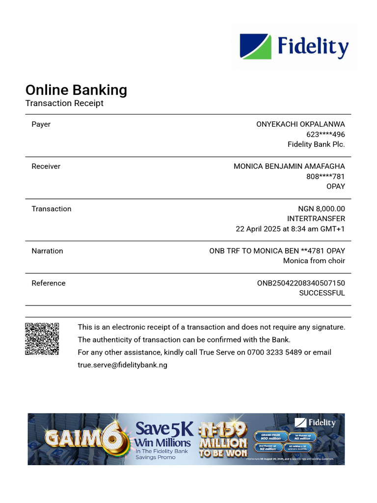 Transaction Receipt 40 | PDF
