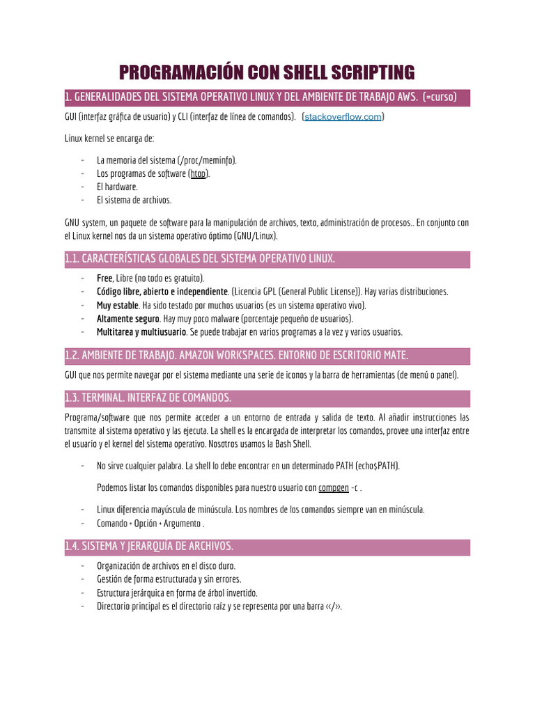 Programación Con Shell Scripting | PDF | Interfaz de línea de comando | Expresión regular
