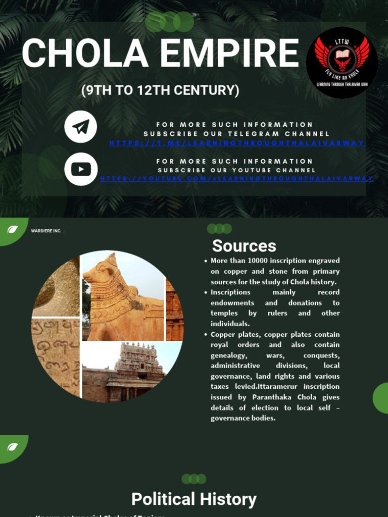 Chola Empire - Infographics - LTTW | PDF