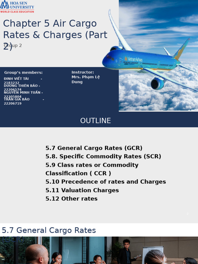 Chapter 5 Air Cargo Rates & Charges (Part 2) | PDF | Cargo | Insurance