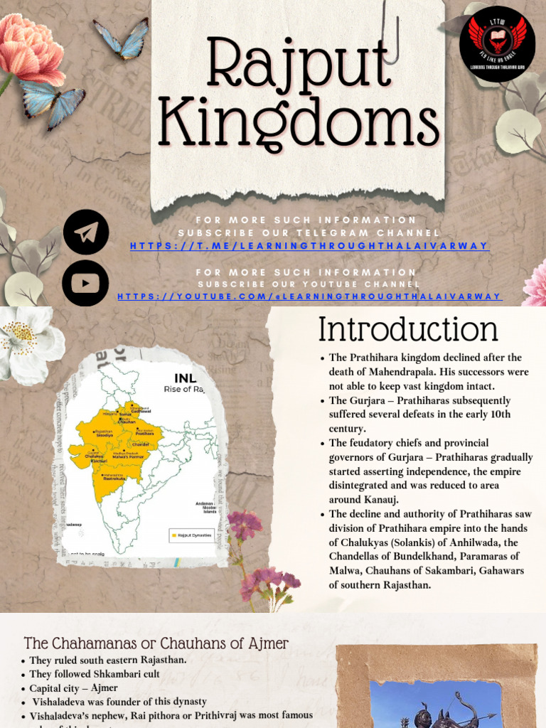 Rajput Kingdoms - Infographics - LTTW | PDF
