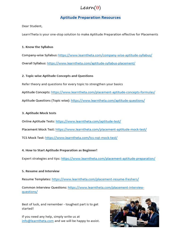 Aptitude Preparation Resources | PDF