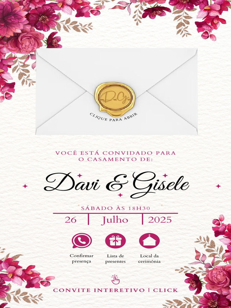 Convite Davi e Gisele (1) | PDF