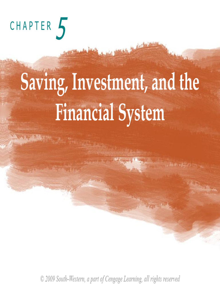 Saving and Investment in Financial Systems | PDF | Deficit Spending ...