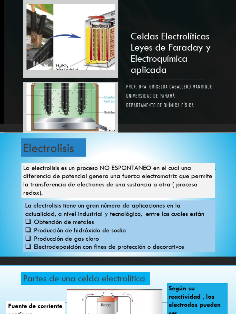 AC8 Celdas Electrolíticas - Leyes de Faraday - Electroquimica Aplicada ...