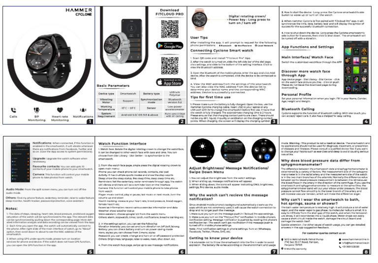 Wave Neo Smartwatch Features Guide | PDF
