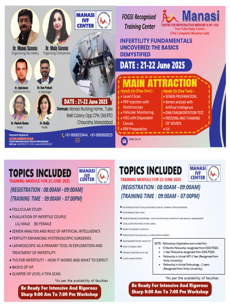 IVF Training Brocher PDF | PDF | In Vitro Fertilisation | Infertility