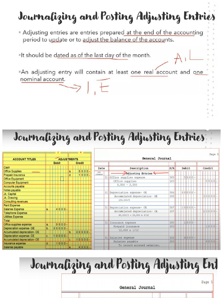 Closing Entries Post Closing T Balance and Reversing Entries | PDF