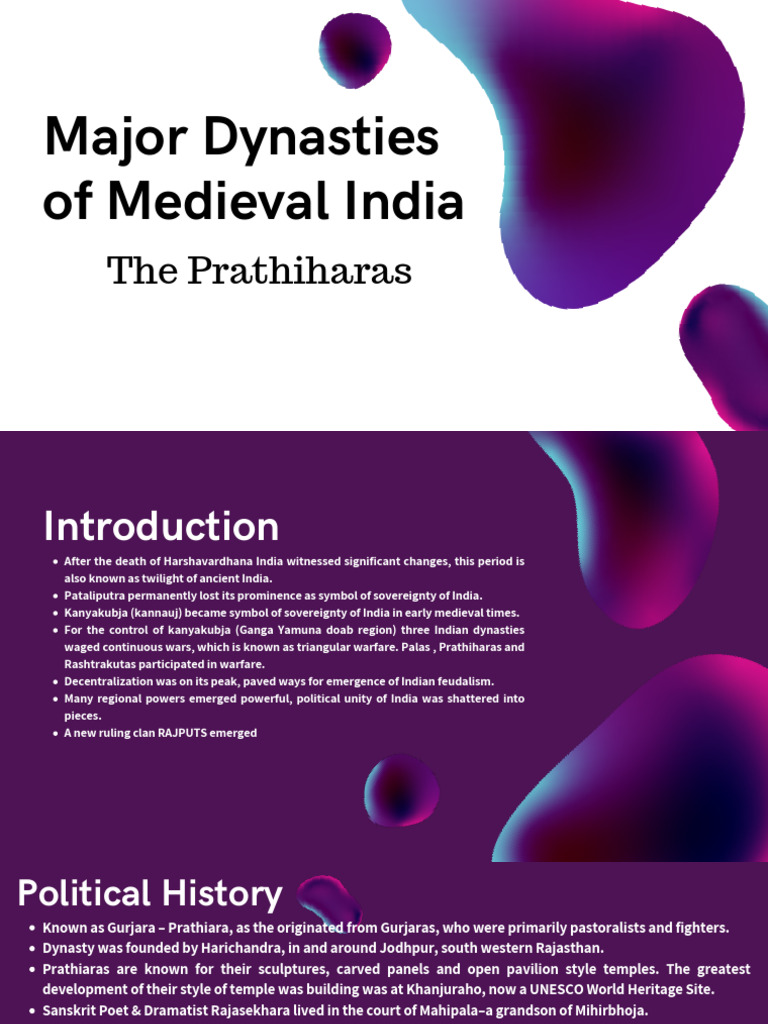 Major Dynasties of Medieval India - Infographics - LTTW | PDF