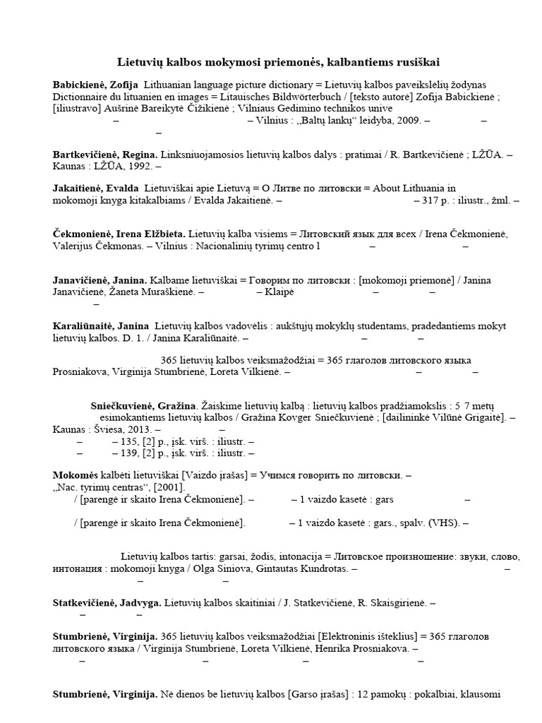 Lietuviu Kalbantiems Rusiskai Atnaujintas20210903 | PDF