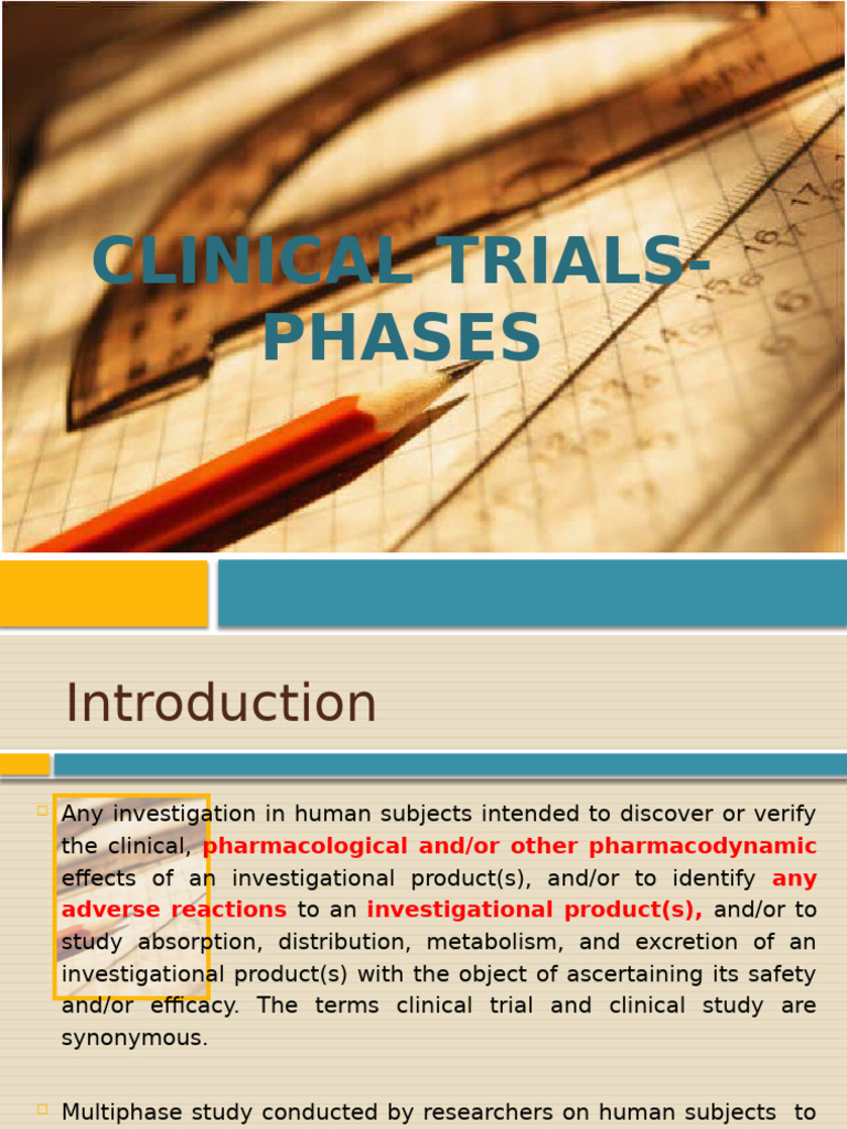 Clinical Trials- Phases | PDF | Phases Of Clinical Research | Clinical ...