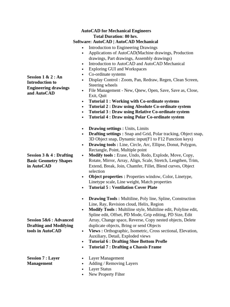 AutoCAD for Mechanical Engineers | PDF | Technical Drawing