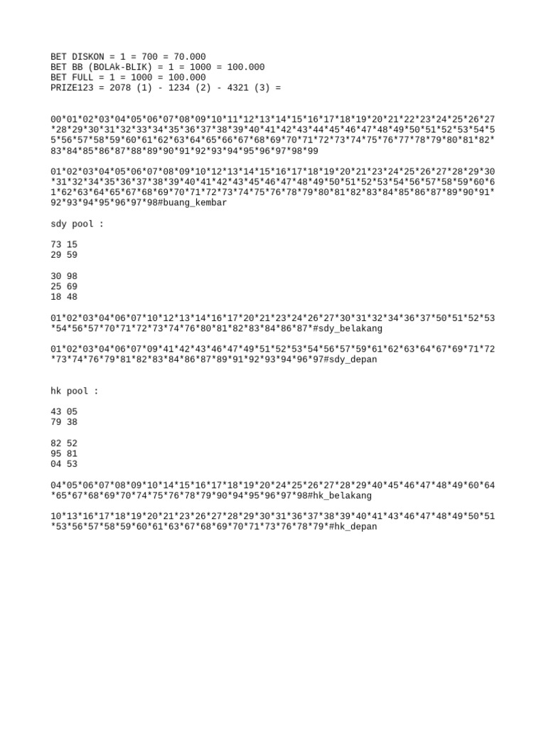 Prize 123 | PDF