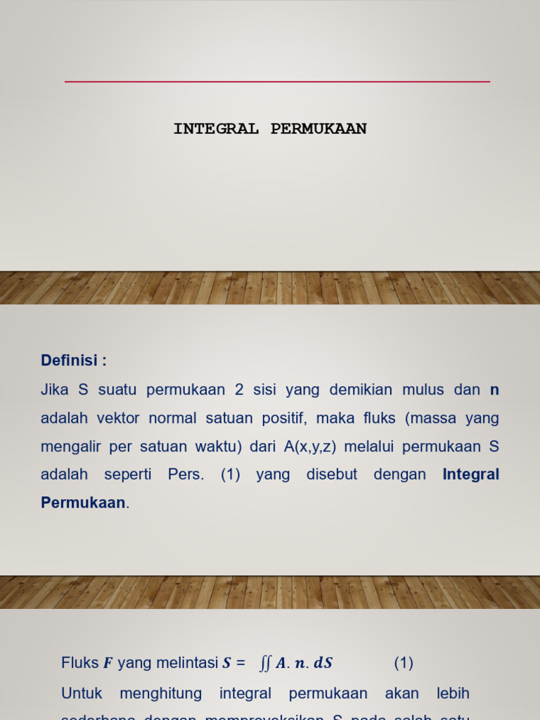Pengantar Integral Permukaan | PDF