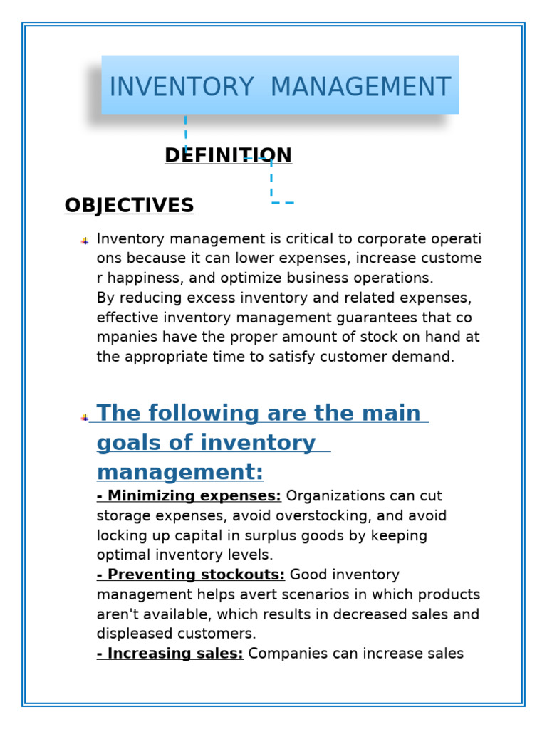Inventory Managemen333333 Assignment | PDF | Inventory | Radio ...