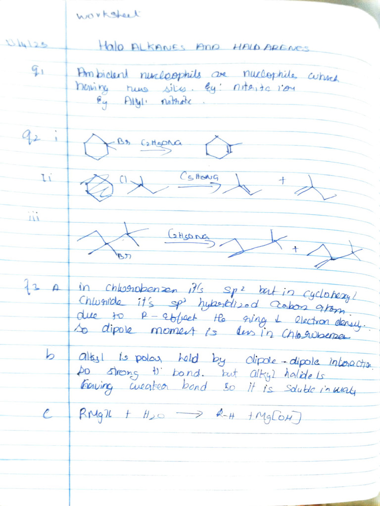 Halo Alcohol Arean Worksheet | PDF